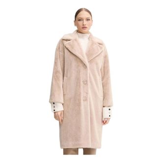 Joseph Ribkoff Mantel aus Kunstpelz mit geradem Schnitt - - Coats - Damen - Beige - L