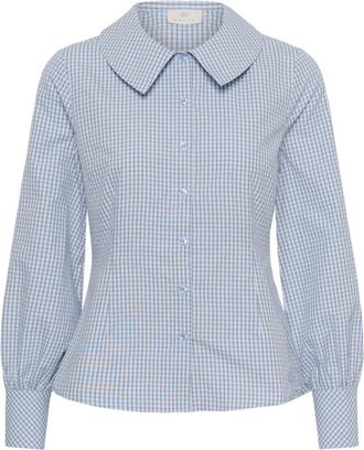 Kaffe Chemise Kacolette - Femme - Blouses et Chemises - Bleu - Taille: 44 FR