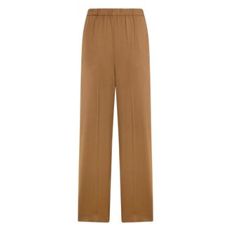 Fabiana Filippi Femme, Pantalons, Brun, Taille: 36 FR Pantalon droit taille haute