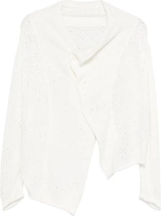 Yohji Yamamoto asymmetric knitwear - Wei&szlig;