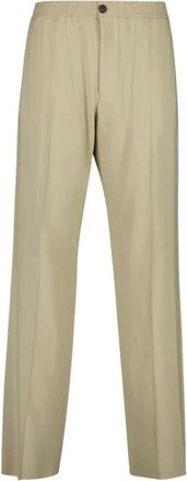 Ferragamo Homme, Pantalons, Beige, Taille: M Pantalon Coupe D&eacute;contract&eacute;e en Cr&ecirc;pe