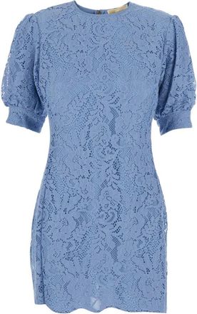 Michael Kors Femme, Robes, Bleu, Taille: 38 FR Lace Mini Dress
