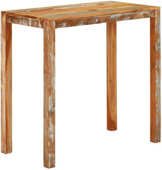 vidaXL Table de bar 112x55x108 cm Bois massif de r&eacute;cup&eacute;ration Vidaxl