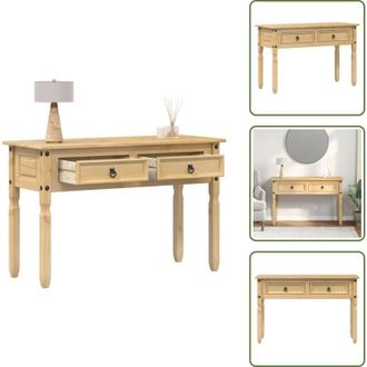 vidaXL Konsolentisch Corona 115x46x73 cm Massivholz Kiefer - Konsolentisch - Wohnzimmerm&ouml;bel - Sideboard - Kiefernholzm&ouml;bel - Landhausstil - The Living Store