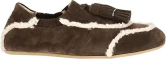 Fratelli Rossetti Loafer aus Wildleder zum Hineinschl&uuml;pfen mit Quaste - - Shoes - Damen - Braun - 37 EU