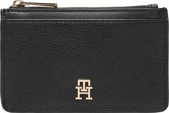 Tommy Hilfiger Geldb&ouml;rse Th Icon Long Cc Holder AW0AW18867 Schwarz