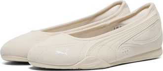 Puma Ballerina PUMA Catch Soleil Ballerinas Damen, Damen, Gr. 37,5, beige (alpine snow wei&szlig;), Obermaterial: Synthetik, Textil, Kuhleder, Leder. Futter: Tex