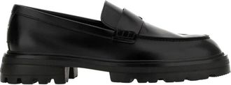 Hogan Homme, Chaussures, Noir, Taille: 43 1/2 EU Mocassins H673