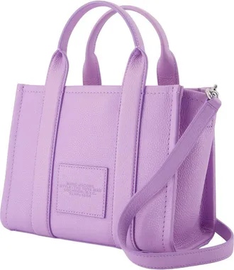 Marc Jacobs Womens The Small Tote - Marc Jacobs Leather Purple Cowhide Bags Totes-Shopping-Bags