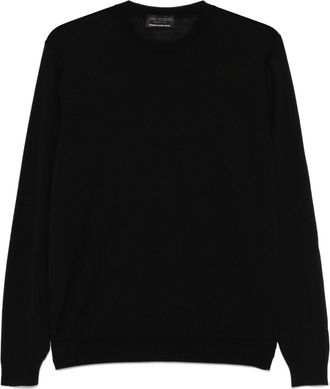 Dell'Oglio Fein gestrickter Pullover - Schwarz