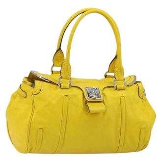 Celine Sac &agrave; main vintage doccasion - Femme - Pre-owned - Jaune - Taille: ONE Size