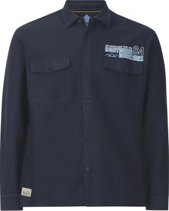 Jan Vanderstorm Homme Chemise Outdoor Knutgard Bleu Fonc&eacute;, 53/54