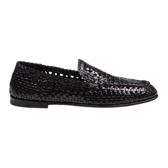 Dolce & Gabbana Schwarzer Loafer Hausschuh Eleganter Stil - - Shoes - Herren - Schwarzk - 41 EU