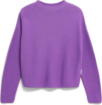 Armedangels Damen Pullover aus Bio-Baumwolle MERINAA Links Links Loose Fit Orchid