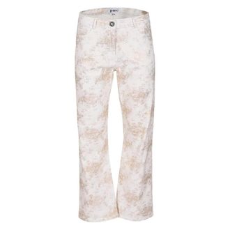 ZiZo Gold Spray Elegante Schlaghose - - Trousers - Damen - Beige - S