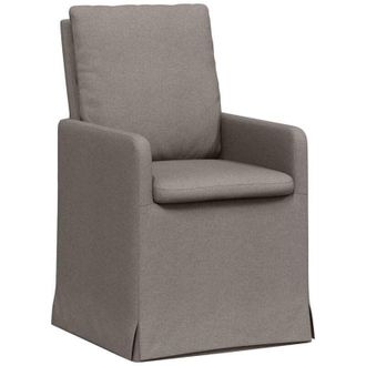 vidaXL Esszimmerstühle 2 pcs Taupe 57 x 67 x 98 cm Stoff vidaXL