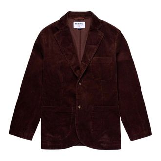 Sebago Homme, Vestes, Brun, Taille: XL Veste Côtelée Marron avec Revers