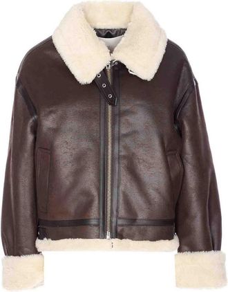 Dunst Lederjacke - Braun