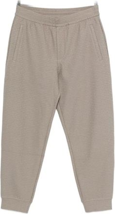 Emporio Armani Homme, Pantalons, Beige, Taille: XL Textured Logo Joggers
