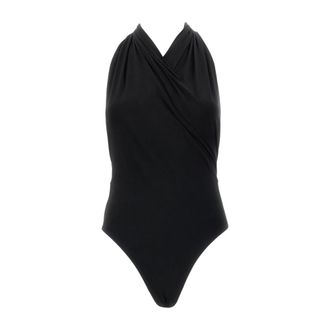 Andamane Draped Halterneck Bodysuit - - Tops - Damen - Schwarzk - XS