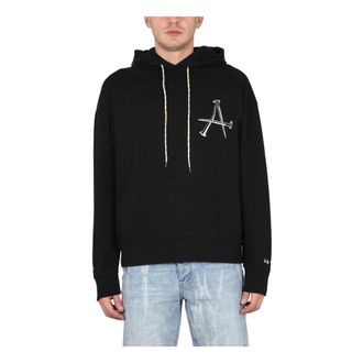 Aries Homme, Sweatshirts et sweats &agrave; capuche, Noir, Taille: S Bad Friday Sweat &agrave; capuche