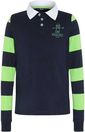 Polo Sylt Poloshirt im Polo-Look mit gestreiften Ärmeln