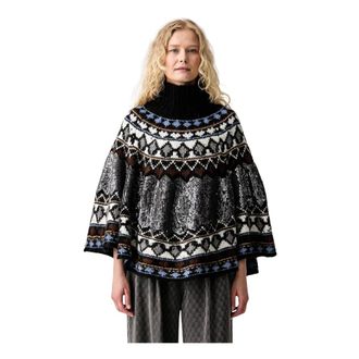 Munthe Poncho Verst - Femme - Vestes - Noir - Taille: 38 FR