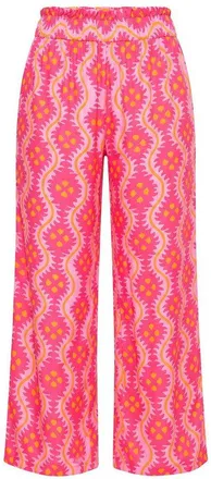 STUDIO UNTOLD Schlupfhose Hose Wide Legs High Waist Alloverprint