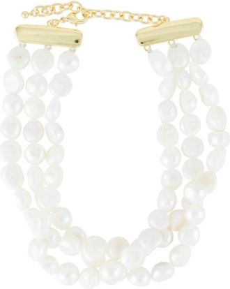 Cult Gaia Femme, Accessoires, Blanc, Taille: ONE Size Freshwater Pearl Necklace