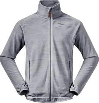 Bergans Hareid Fleece Jacket NoHood - Aluminium - XXL