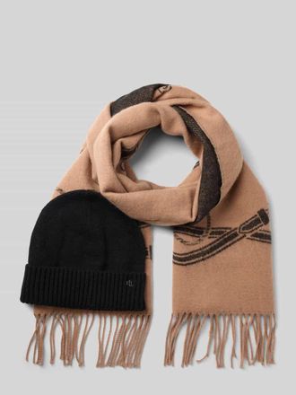 Lauren Ralph Lauren Schal und M&uuml;tze mit Woll-Anteil Box Set