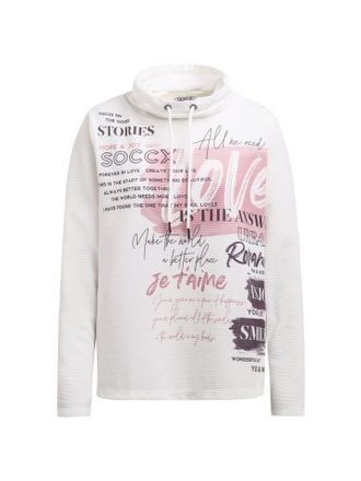 soccx Sweater mit hochschlie&szlig;endem Kragen