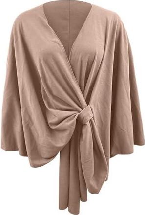 Generic Poncho Femme Hiver Chaud Chale Femme Hiver Chaud Cape Femme Effet enveloppant Cape Unie &Eacute;l&eacute;gante Douce Confortable Poncho Ext&eacute;rieur Automne