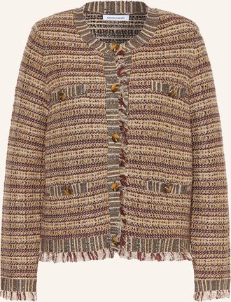 Veronica Beard Strick-Overjacket Sariyah Mit Pailletten rot
