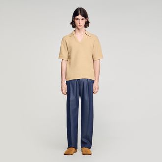 Sandro Polo effet jute