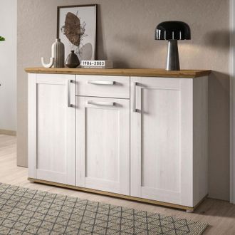 ebuy24 Verona buffet 1 tiroir 3 portes m&eacute;l&egrave;ze d&eacute;cor