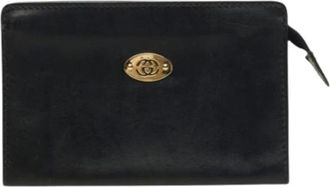 Gucci Porte-cartes Pre-owned - Femme - Pre-owned - Noir - Taille: ONE Size