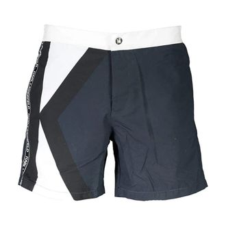 Karl Lagerfeld Blaue Strand Boxershorts mit Druck - - Shorts - Herren - Blau - XL