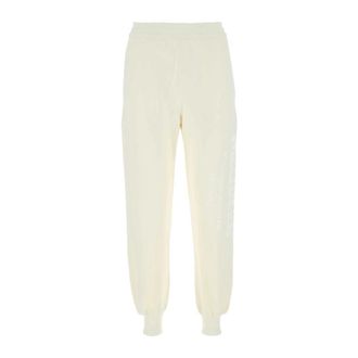 Alexander McQueen Ivory Baumwoll Joggers f&uuml;r Loungewear - - Trousers - Damen - Wei&szlig; - M