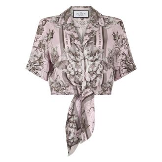 Philipp Plein Damen, Blusen & Hemden, Rosa, MGr&ouml;&szlig;e