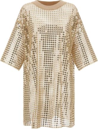 Fabiana Filippi Femme, Blouses et Chemises, Beige, Taille: 42 FR Mini Robe