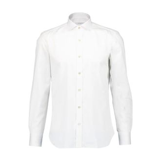 Boglioli Homme, Chemises, Blanc, Taille: S Chemise en coton &agrave; manches longues