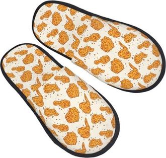 Generic Chaussures De Maison Poulet Frit Croustillant Int&eacute;rieur Et Ext&eacute;rieur Pantoufle Duveteux Pantoufles Camping Fuzzy Pantoufles Pour Chambre &Agrave; Coucher H&ocirc;t