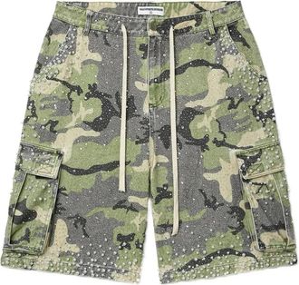 Vale Soulja camouflage studded chinos - Gr&uuml;n
