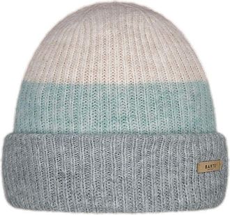 Barts Damen Beanie Suzam Winterm&uuml;tze mit Streifen 6101 Heather Grey 02
