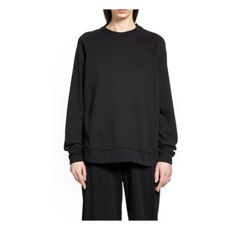 James Perse Femme, Sweatshirts et sweats &agrave; capuche, Noir, Taille: 38 FR SweaT-shirt d&eacute;contract&eacute; en molleton boucl&eacute; vintage