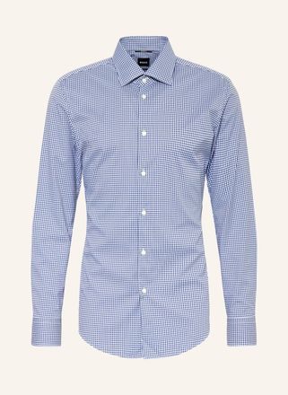 HUGO BOSS Hemd Hank Slim Fit blau
