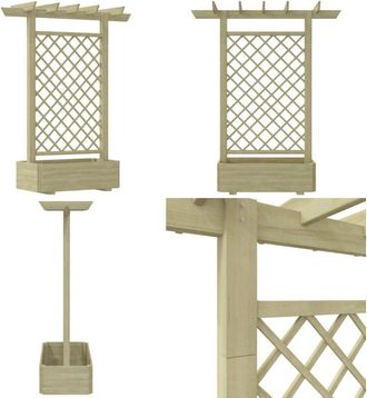 vidaXL Jardinière pergola 162 x 56 x 204 cm Bois - pergola - pergolas - Home & Living - Brun