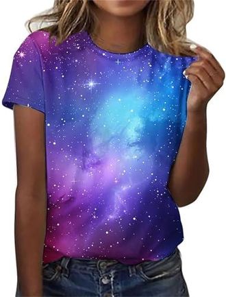 Generic Tee Shirt Femme Grande Taille Ete Manche Courtes Basiques Hauts Shirts D&eacute;t&eacute; D&eacute;contract&eacute; Loose Top &Agrave; La Mode &Agrave; Manches Courtes Chemise L&acirc;che Et Respira