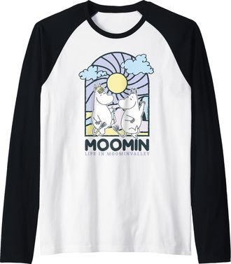 Moomin Buntglas-Stil Leben im Moominvalley Licht Raglan